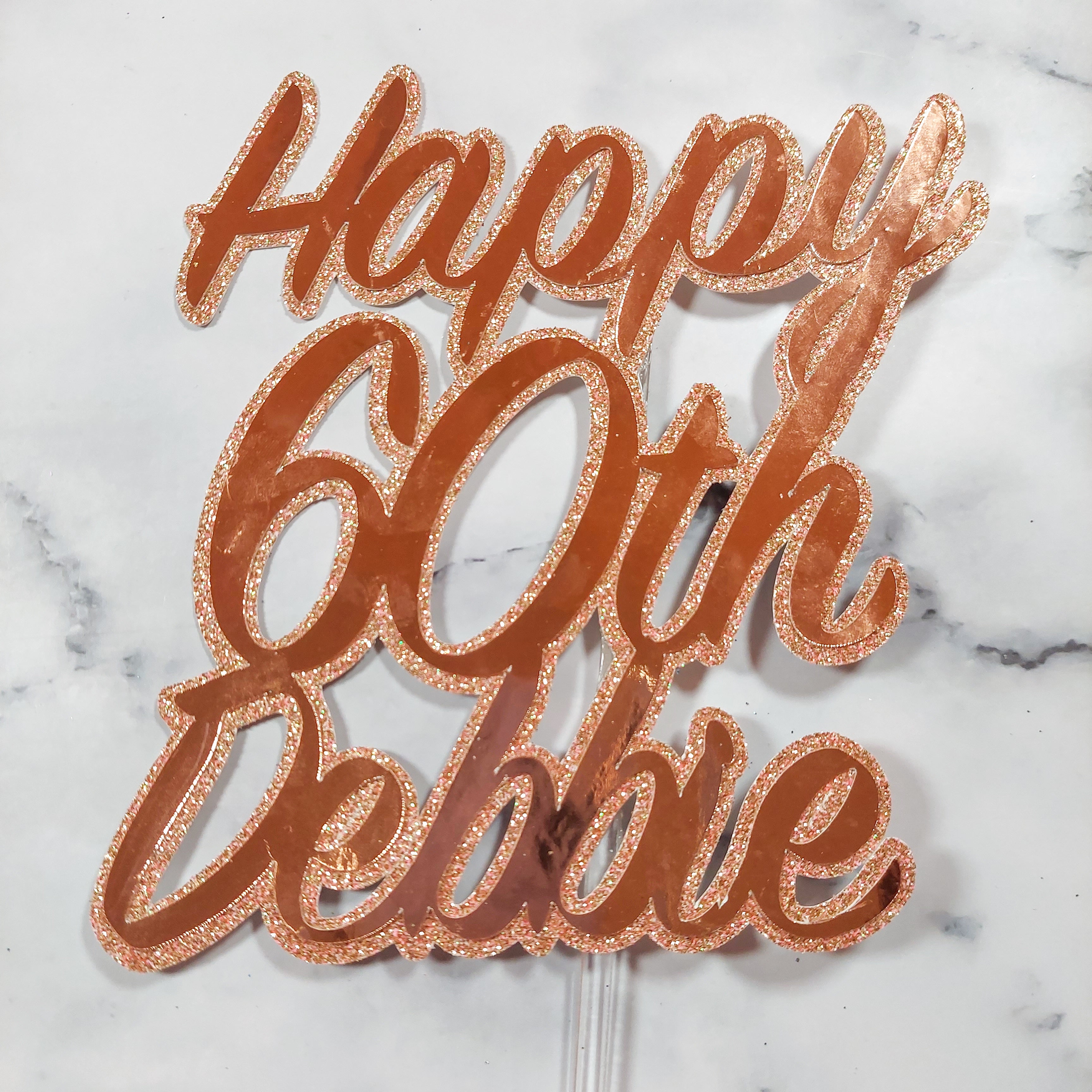 Double Layered Text Cake Topper Font #10 – Cake Toppers by Chloe