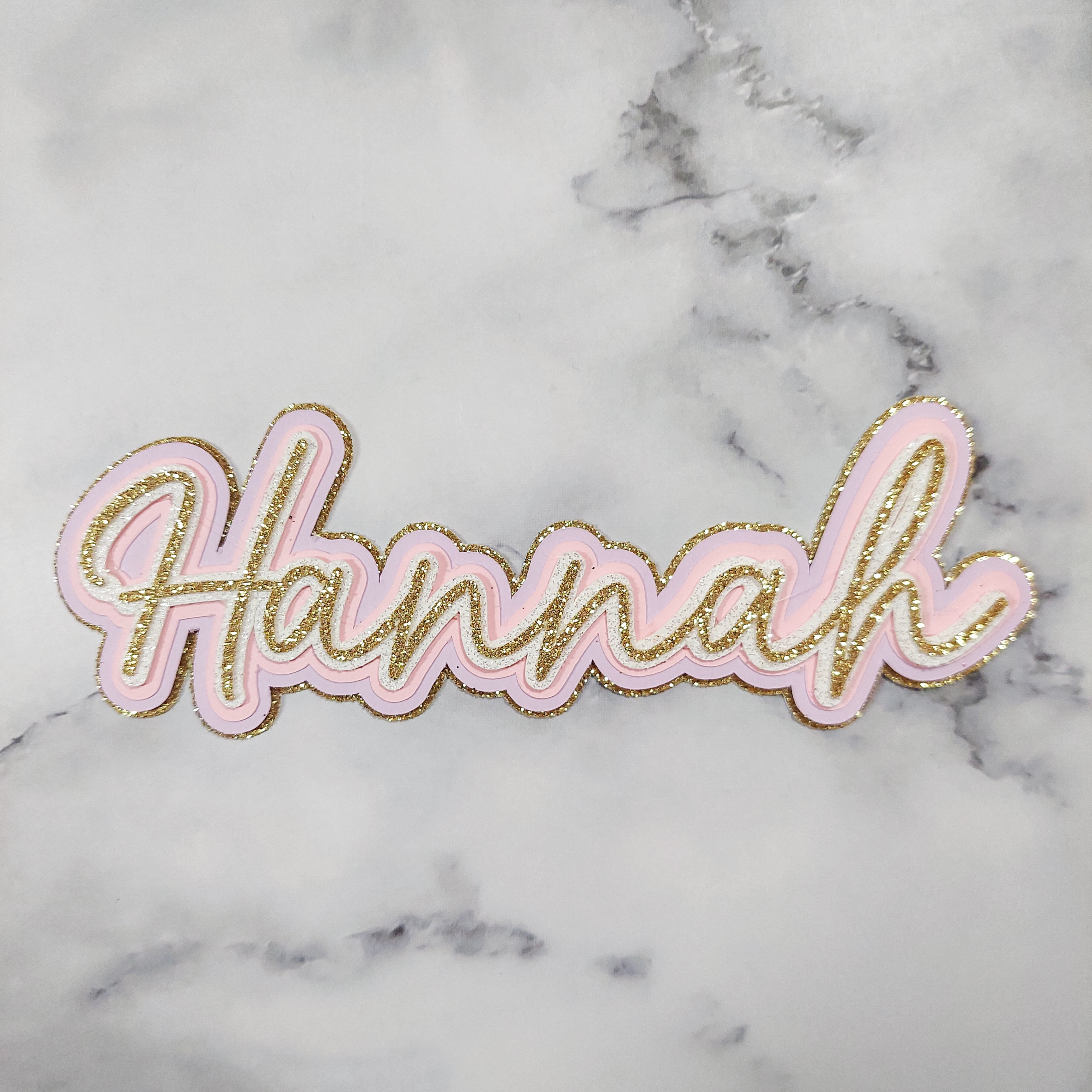 Hannah Card Cake charm – Cake Toppers by Chloe