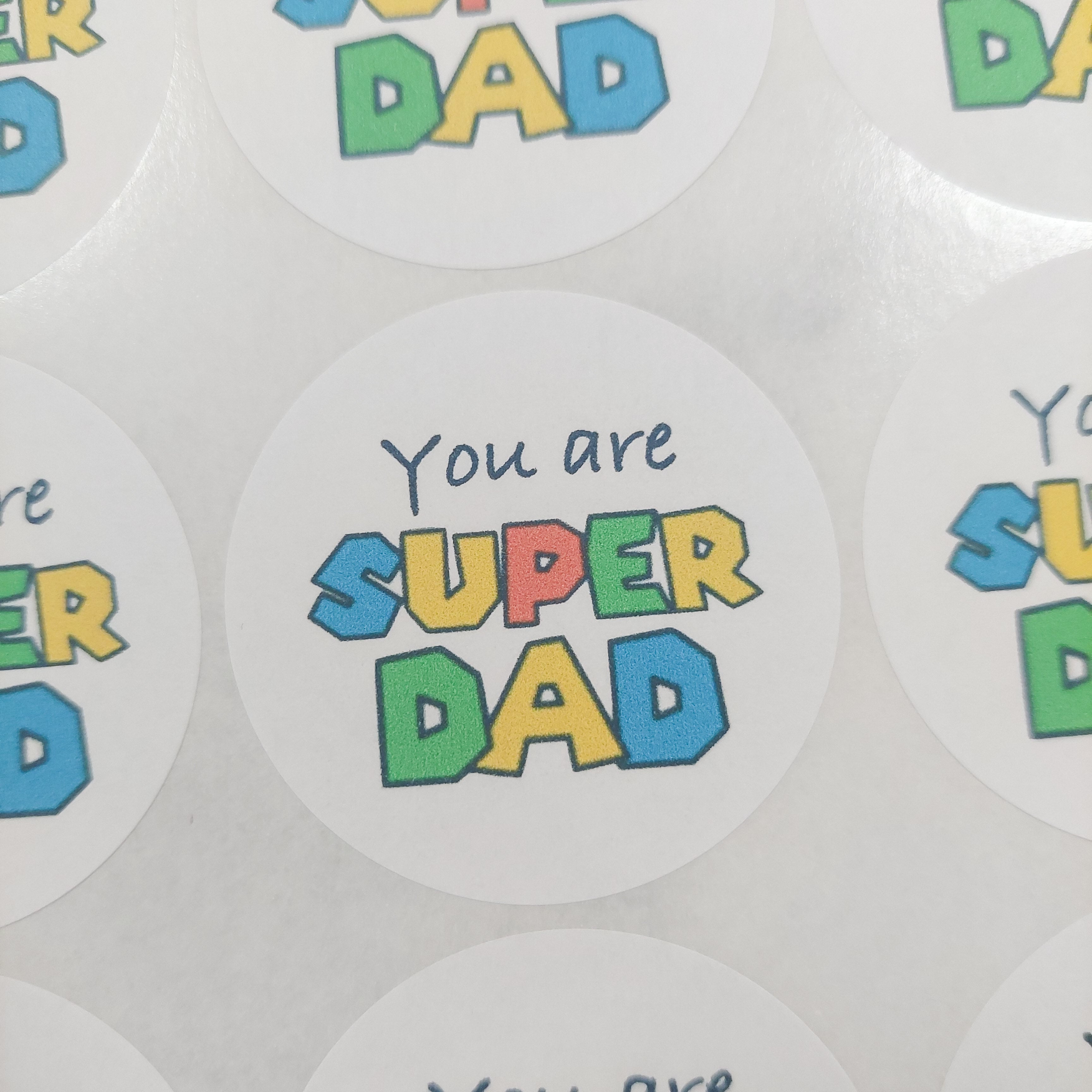 Super Dad Sticker Sheet – Cake Toppers by Chloe
