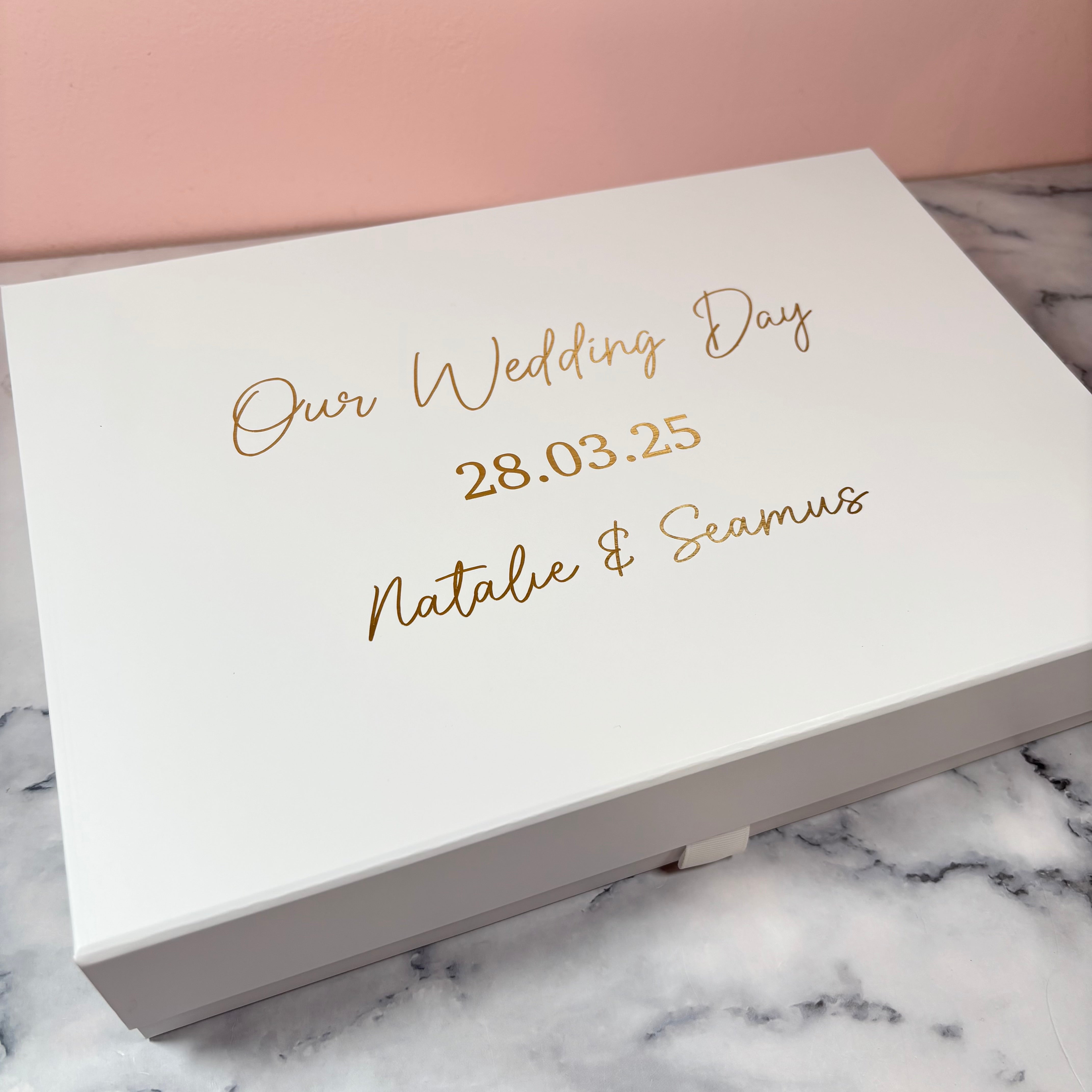 Wedding Keepsake Memory Box – Cake Toppers by Chloe
