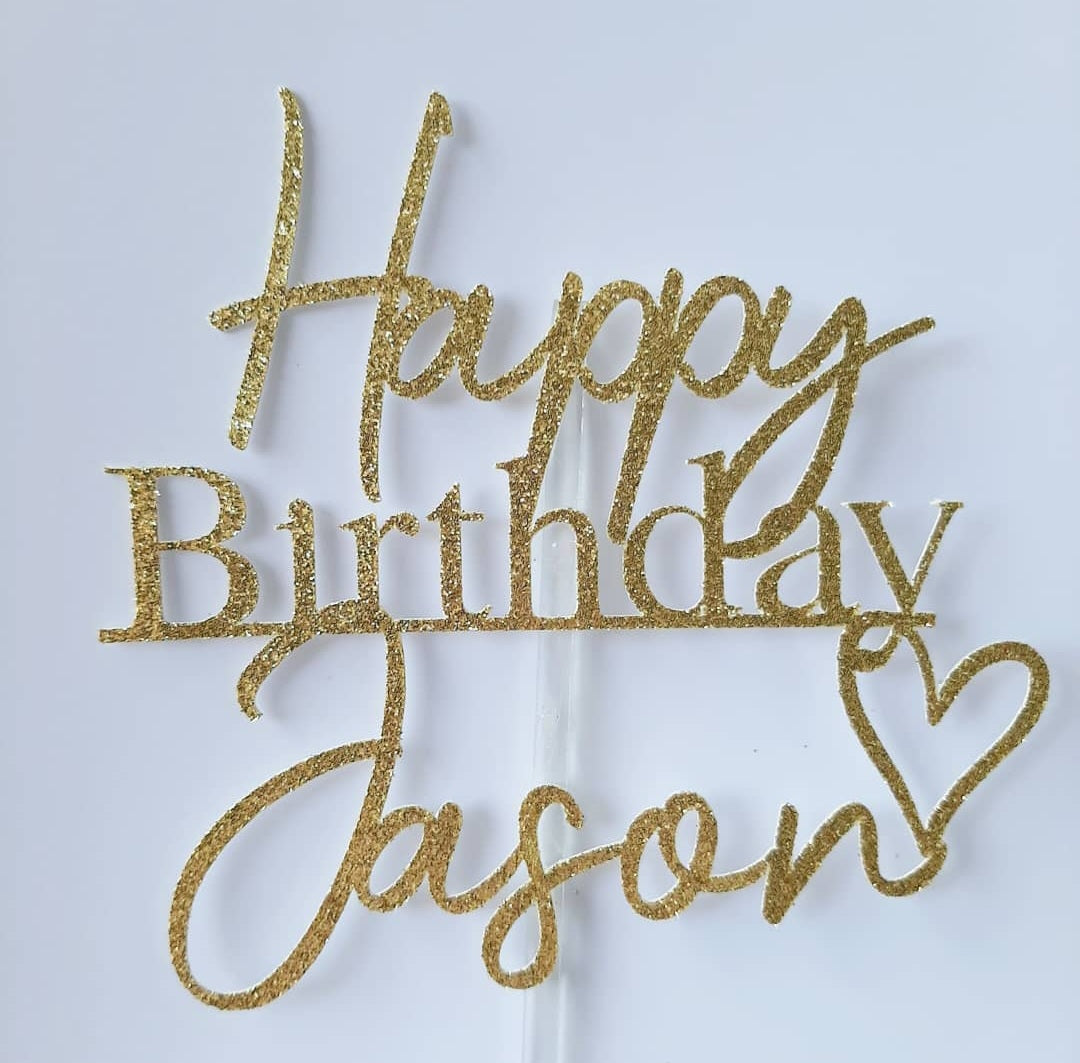 Cake Text Topper #10 – Cake Toppers by Chloe