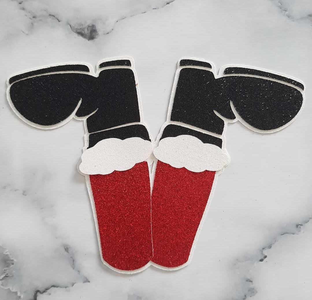Santa Legs Card Cake Topper – Cake Toppers by Chloe