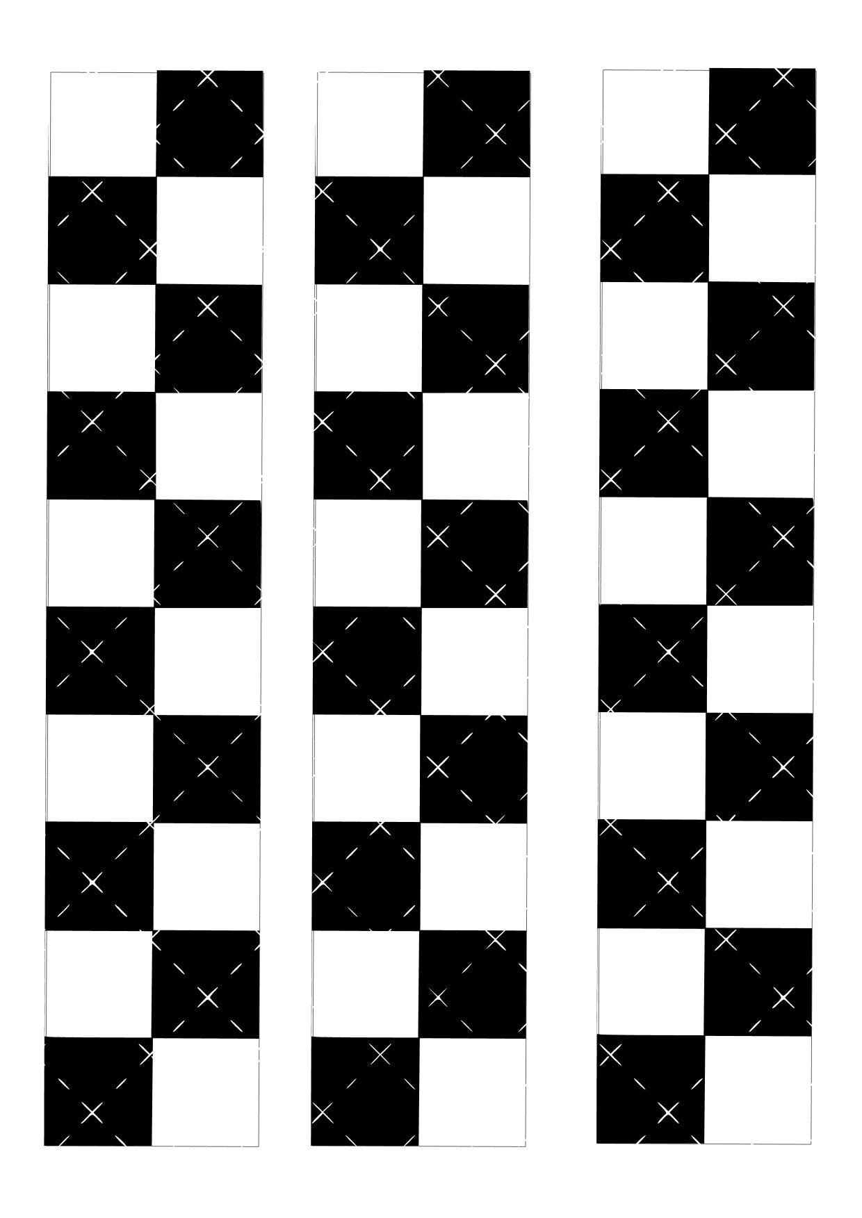 Checked Strips – Cake Toppers by Chloe